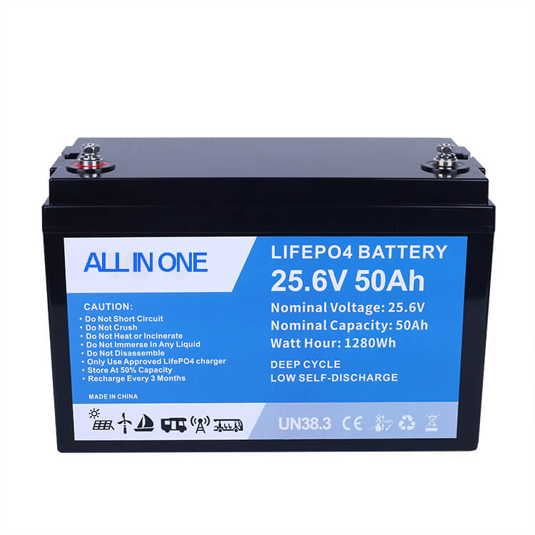 25,6 V 100 Ah Lithium-Ionen-Lifepo4-Akkupack Wiederaufladbarer Lithium ...