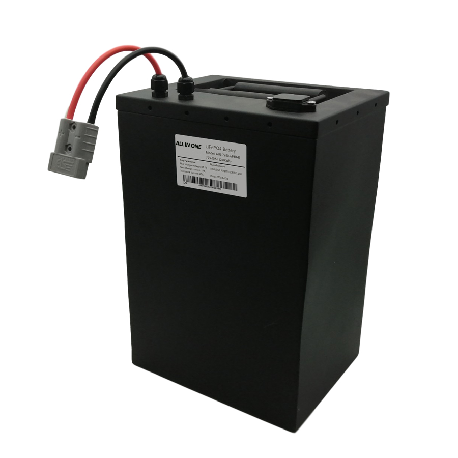 ALL IN ONE 72V40Ah prismatische Lifepo4-Batterie für Elektrofahrräder ...